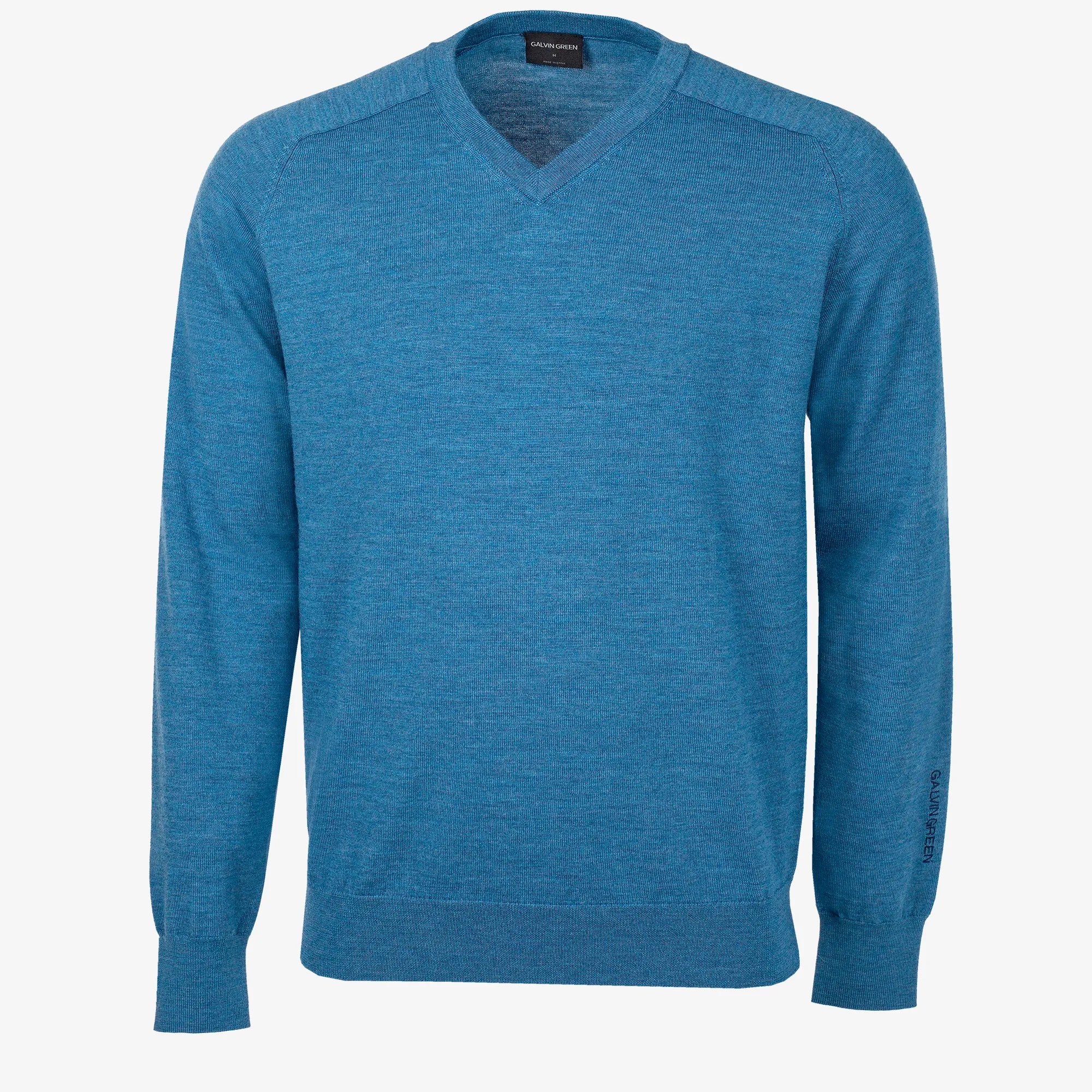 Carl Merino golf sweater Blue Melange – Galvin Green