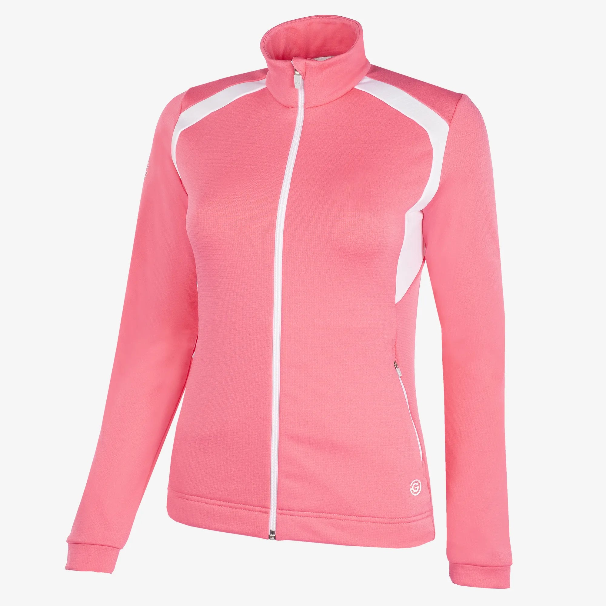 Destiny Insulating golf mid layer Camelia Rose/White – Galvin Green
