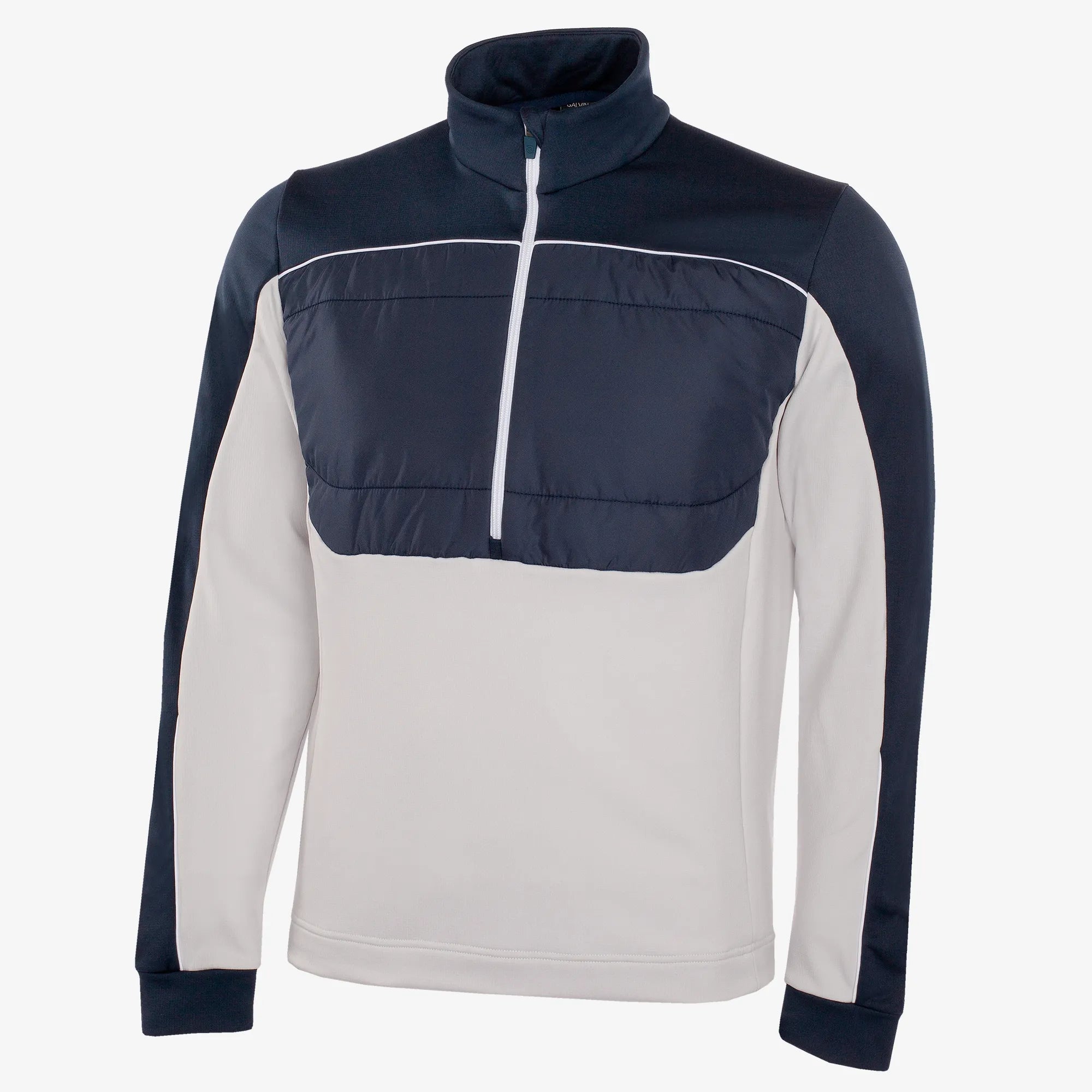 Douglas Insulating golf mid layer Cool Grey/Navy – Galvin Green