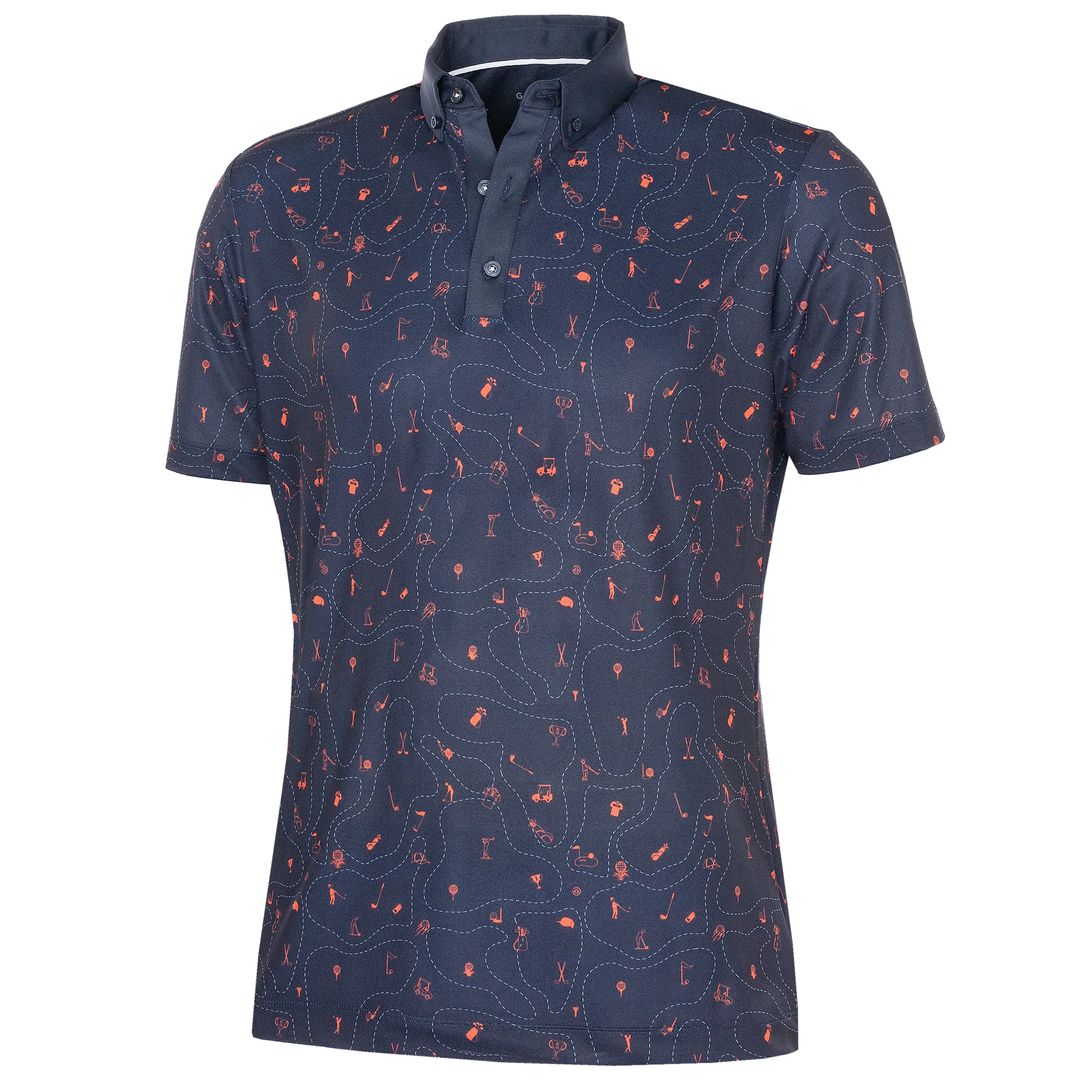 Miro Breathable short sleeve shirt Orange – Galvin Green